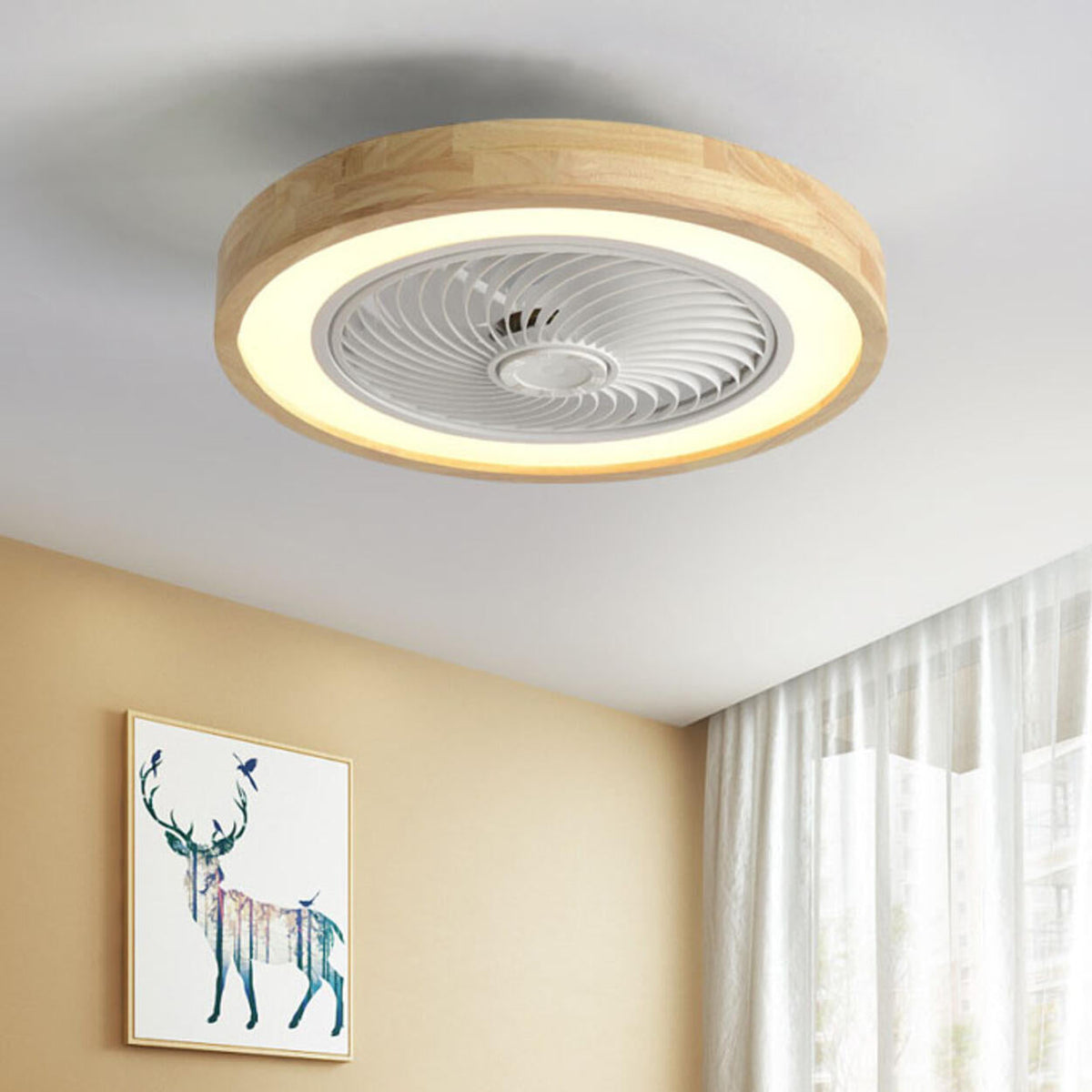 Flushmount Ceiling Fans-Homebaa