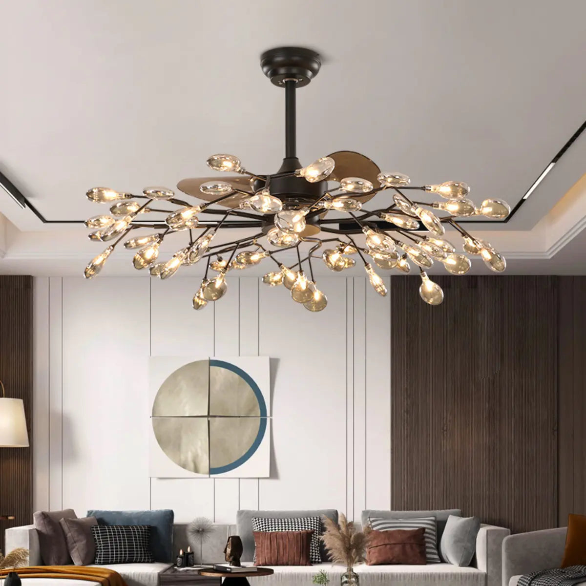 Elegant Firefly Modern Remote Ceiling Fan with Light – Homebaa