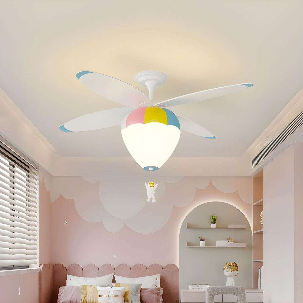 Kids Room Creative Hot Air Balloon Ceiling Fan Light – Homebaa