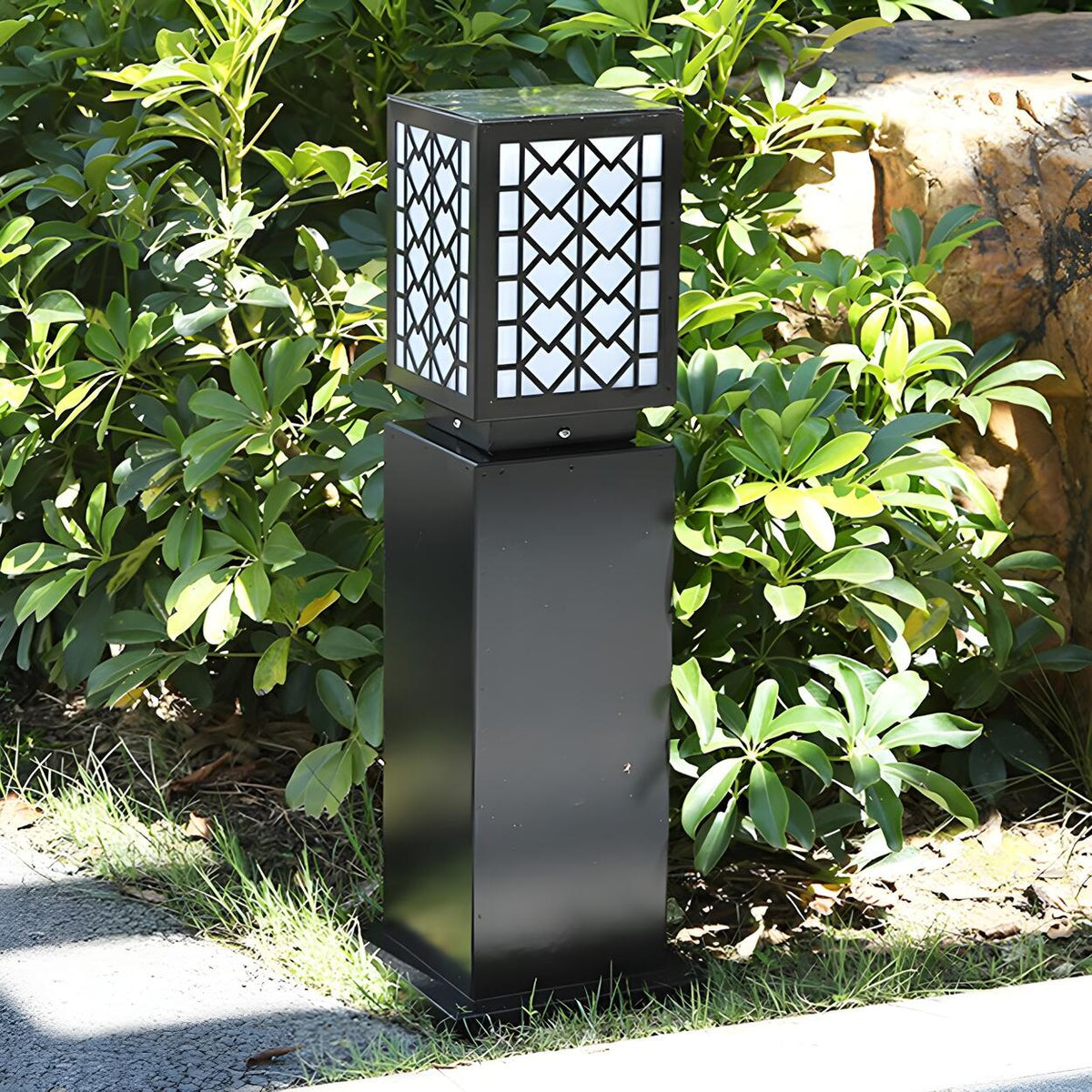 Modern LED Black Garden Lamp Post Lighting Landscape – Homebaa