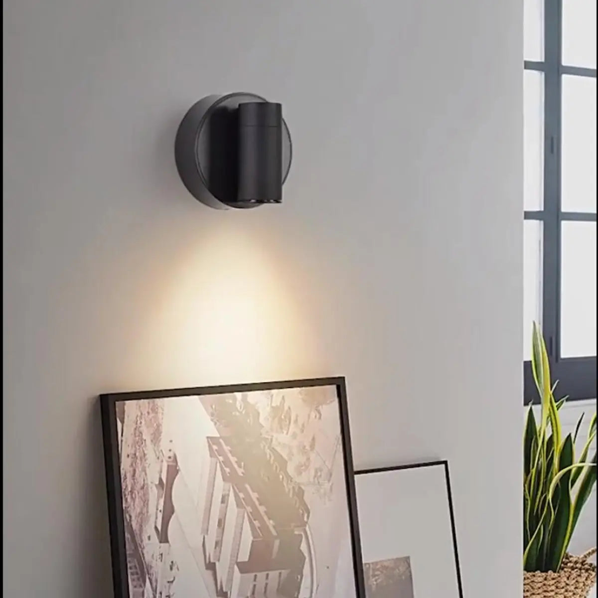 Rechargeable Round Base Cylinder Reading Wall Lamp – Homebaa
