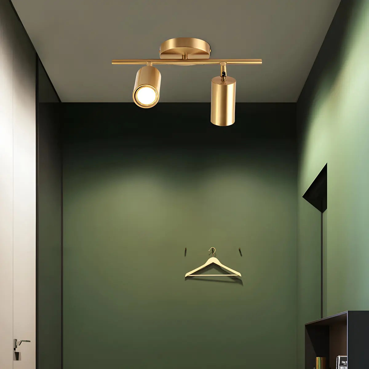 Simple Semi-Flush Cylinder Spotlight Fixed Track Light – Homebaa