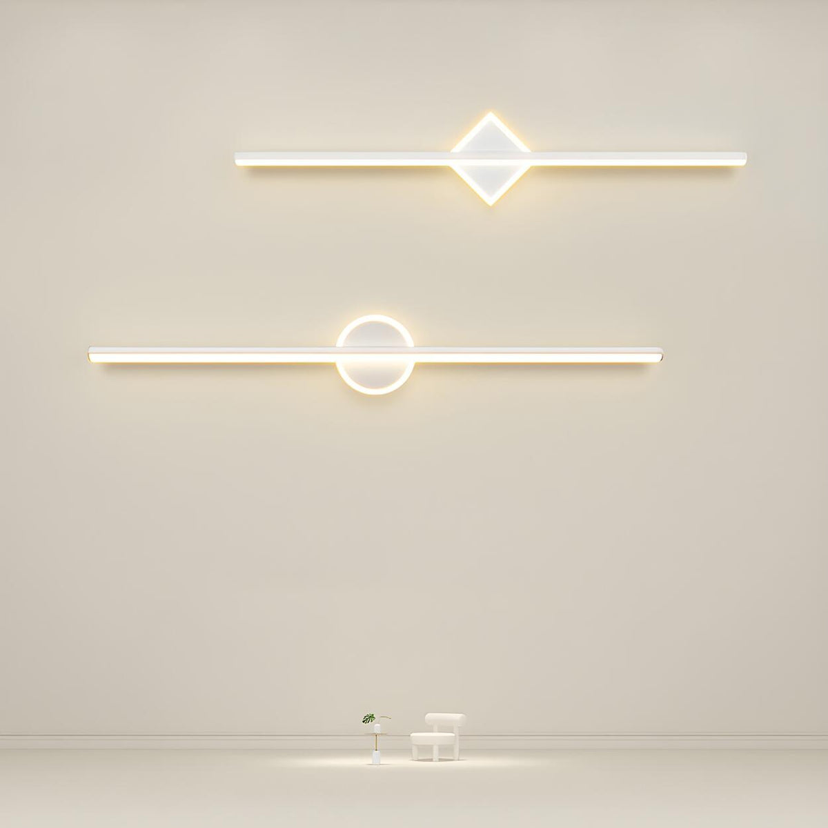 Stylish Geometric Design Simple LED Strip Vanity Light – Homebaa