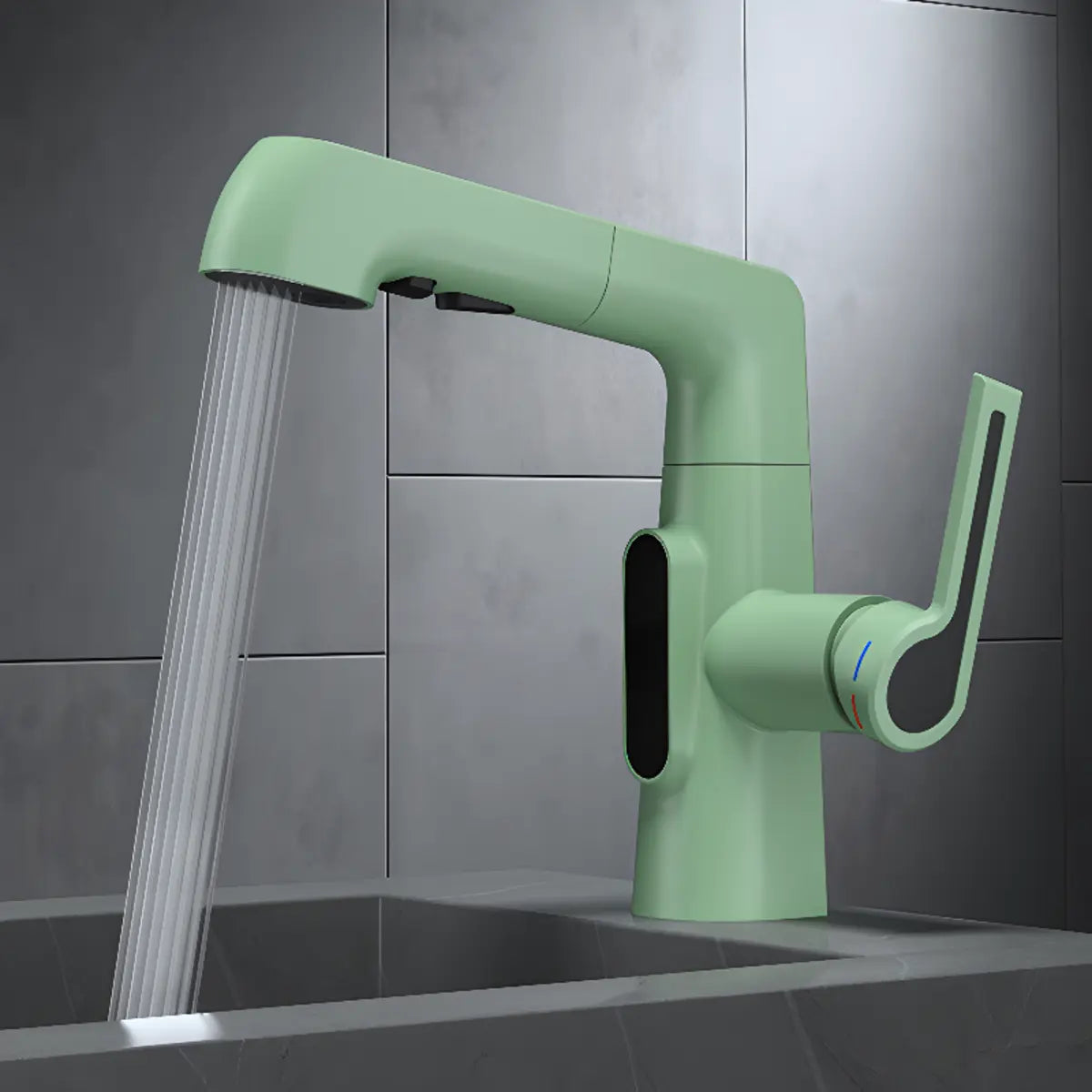 Swivel Spout Aerator Included Gooseneck Green Faucet – Homebaa